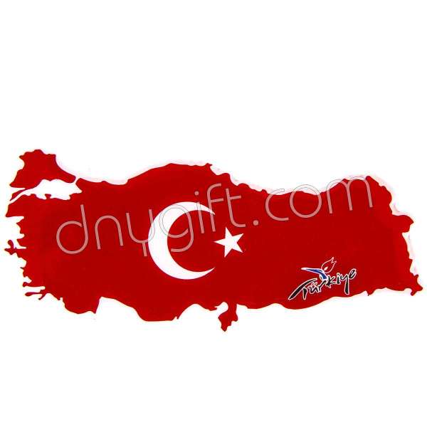 Wholesale Flag Map of Turkey Stickers - DnyGift